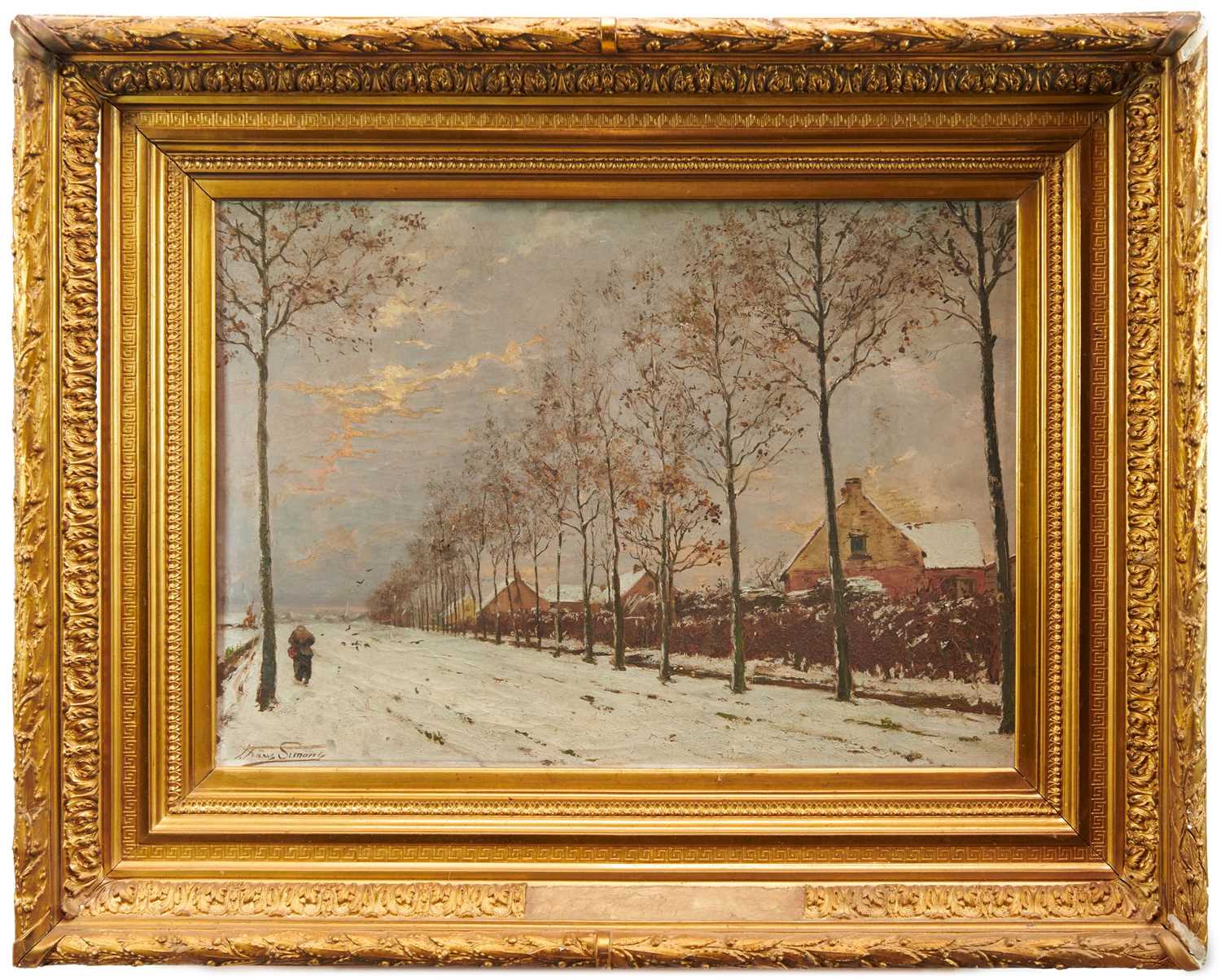 Lot 1098 - Frans Simons (1855-1919) oil on canvas,