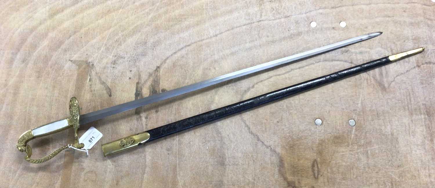 Lot 871 - Good quality 19th century Court sword,
