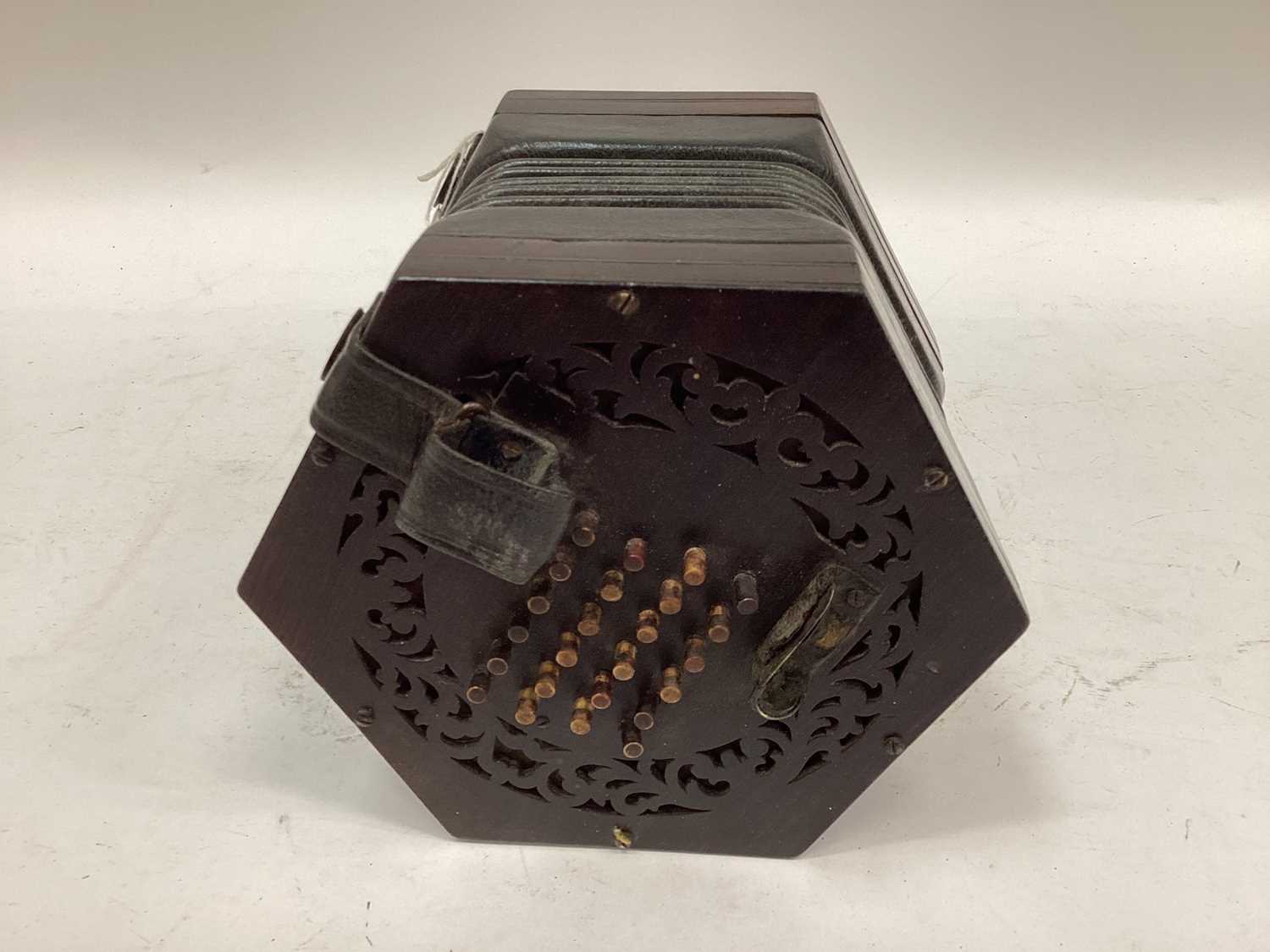 Lot 2203 - Victorian concertina by Wheatstone