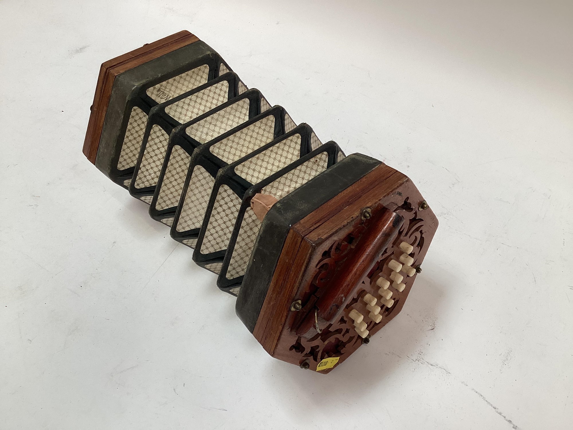 Lot 2200 - Victorian concertina by Butler of Haymarket,