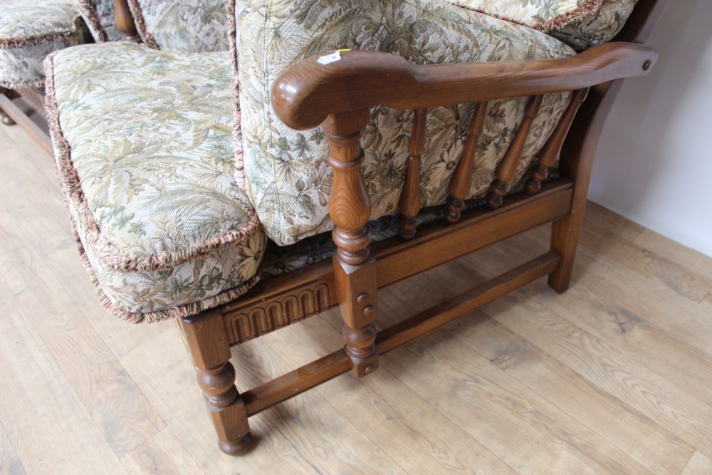 Lot 74 - Ercol three piece suite comprising settee and