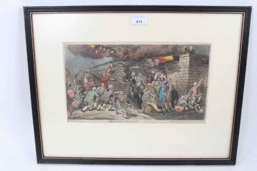 Lot 815 - George Cruikshank (1792-1878), hand-coloured