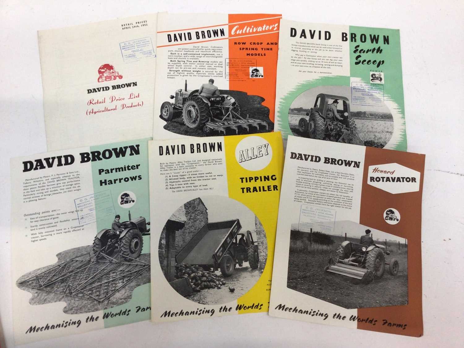 Lot 1958 - Collection of tractor sales brochures to