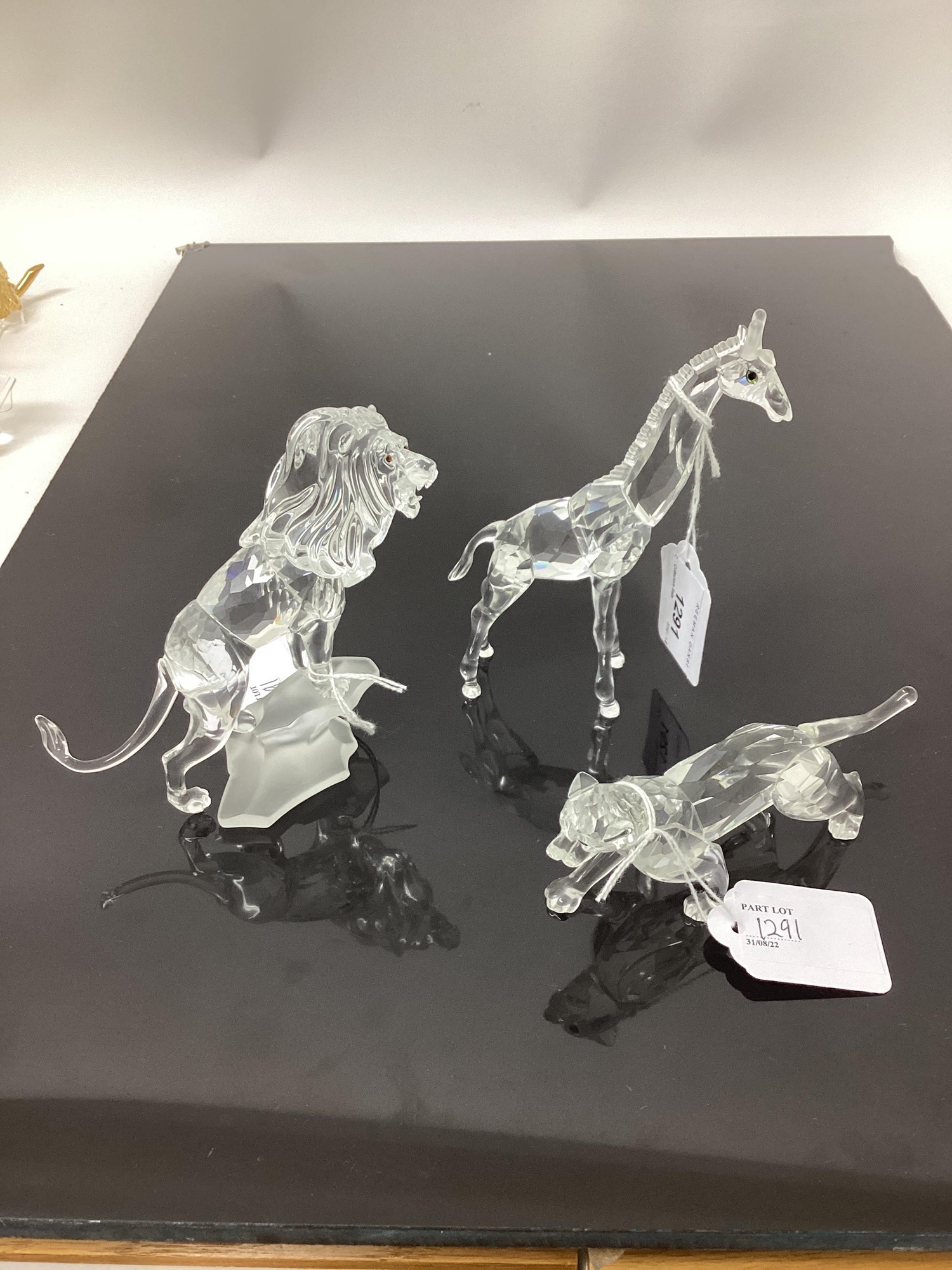 Lot 1291 - Group of seven Swarovski crystal animals
