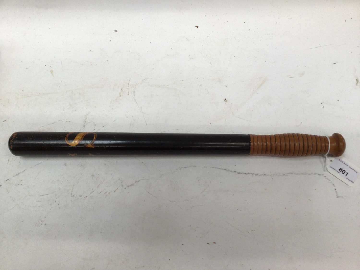 Lot 801 - Victorian painted Police truncheon by Parker,