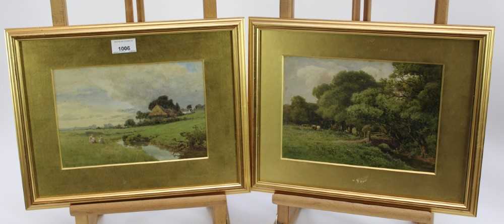 Lot 1006 - Thomas Pyne pair of watercolours