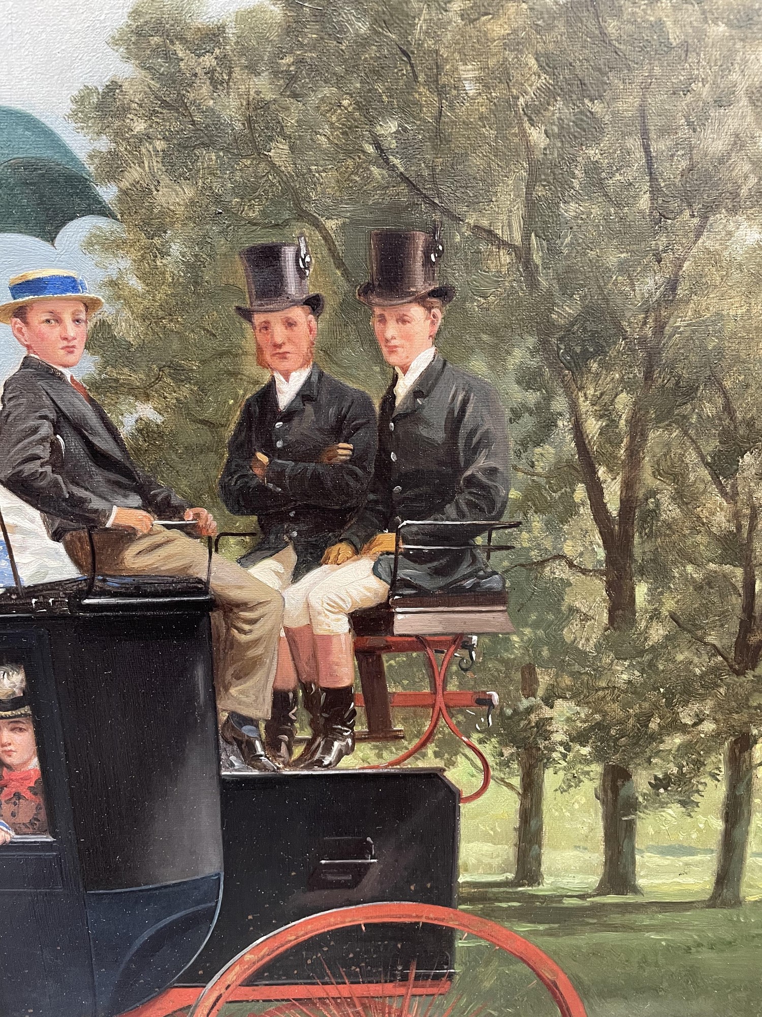 Lot 932 - Alfred Frank de Parades (1825-1895) oil on