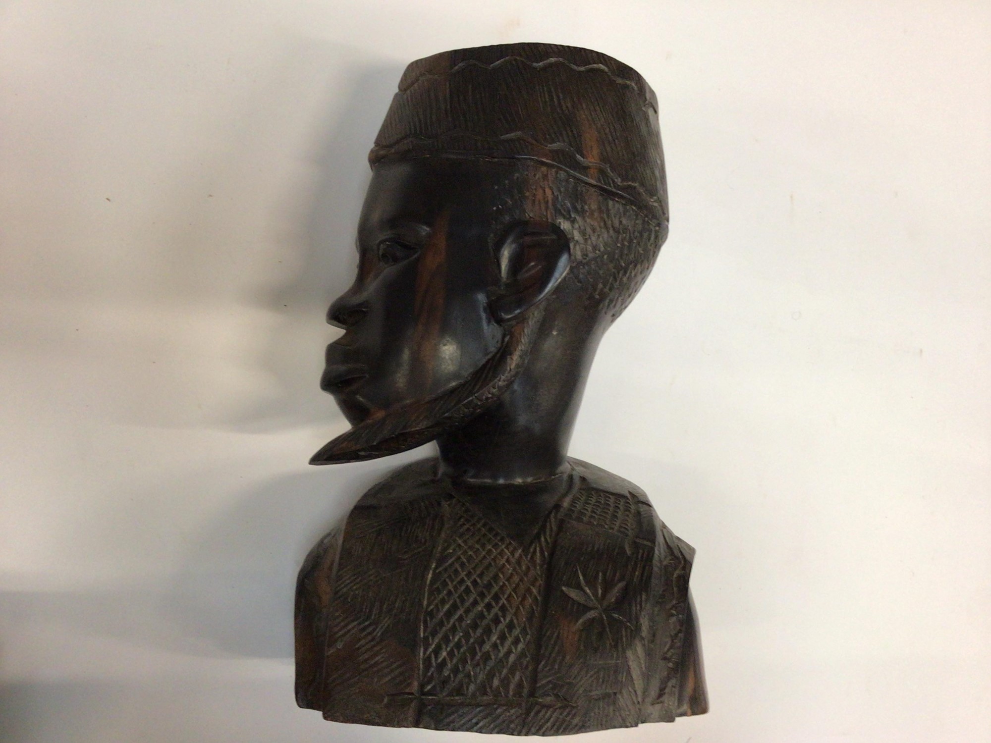 Lot 2591 - Three large African carved wooden