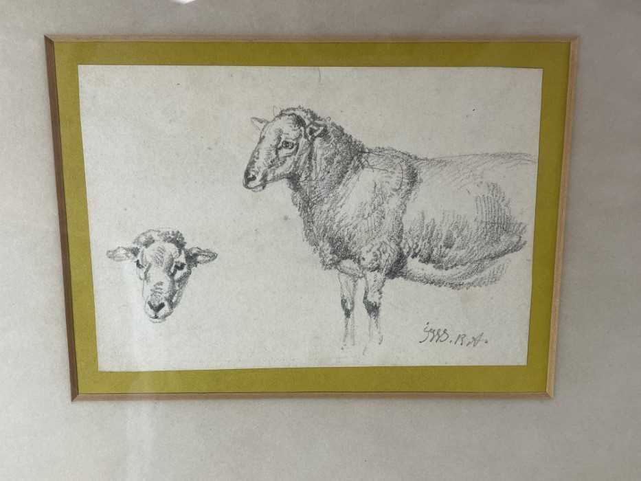 Lot 1298 - James Ward (1769-1859) pencil sketch of
