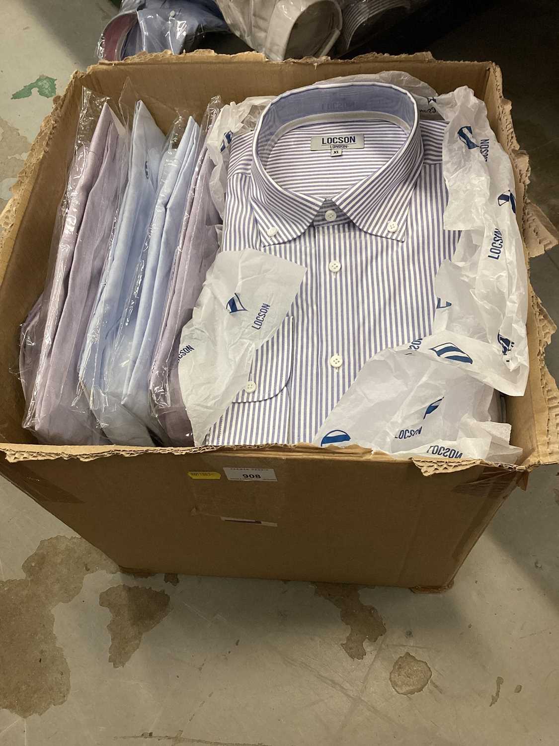 Lot 908 - Selection of new shirts by Locson, size