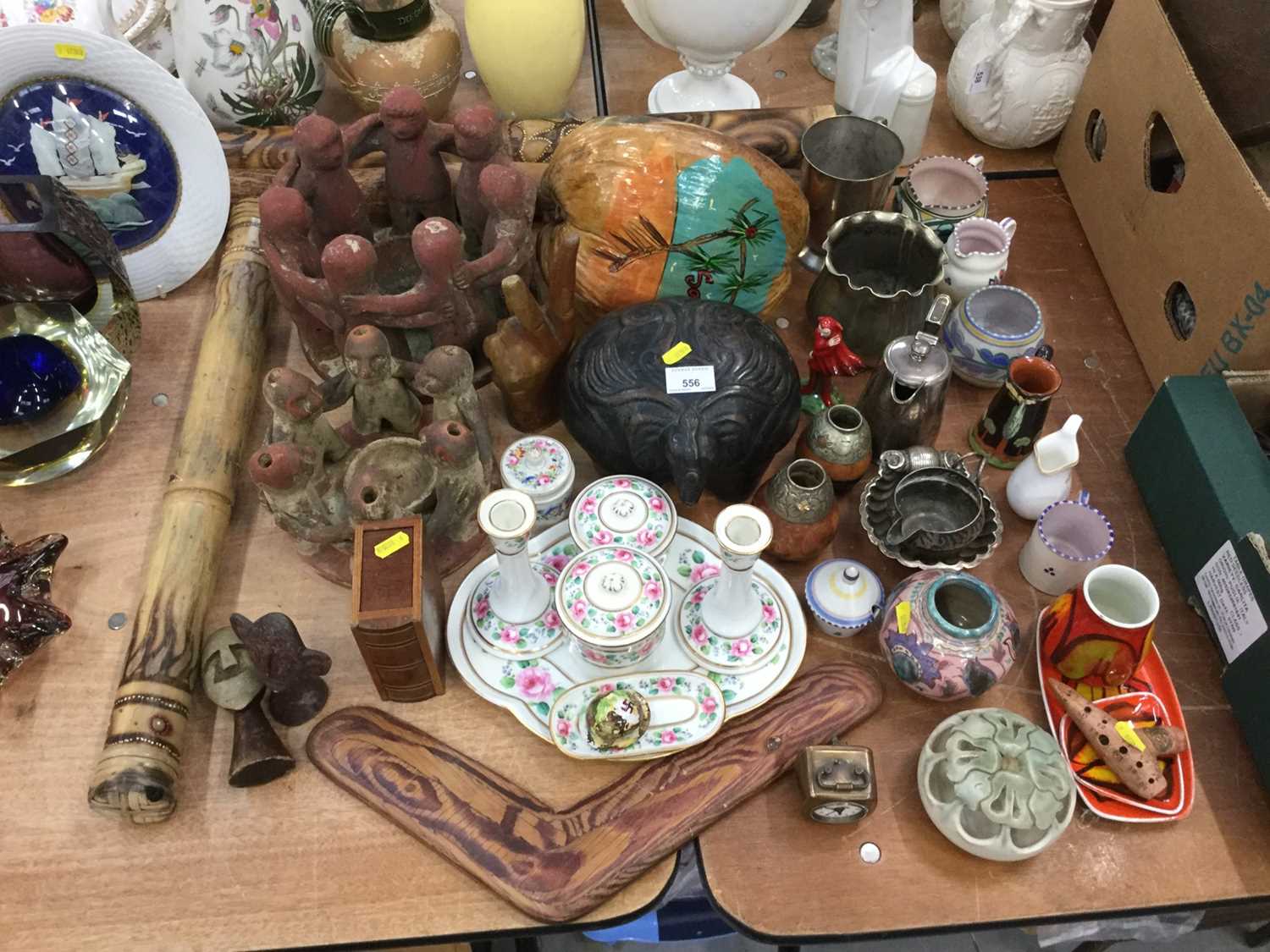 Lot 556 - Group of Poole pottery together with silver