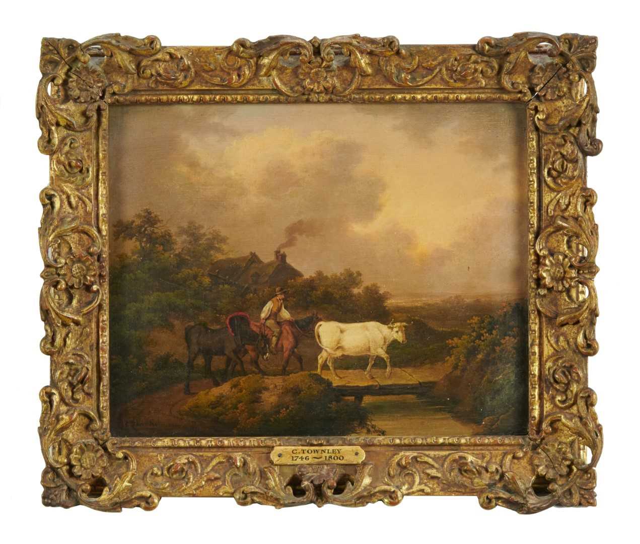 Lot 1283 - Charles Townley (1746-1800) oil on panel