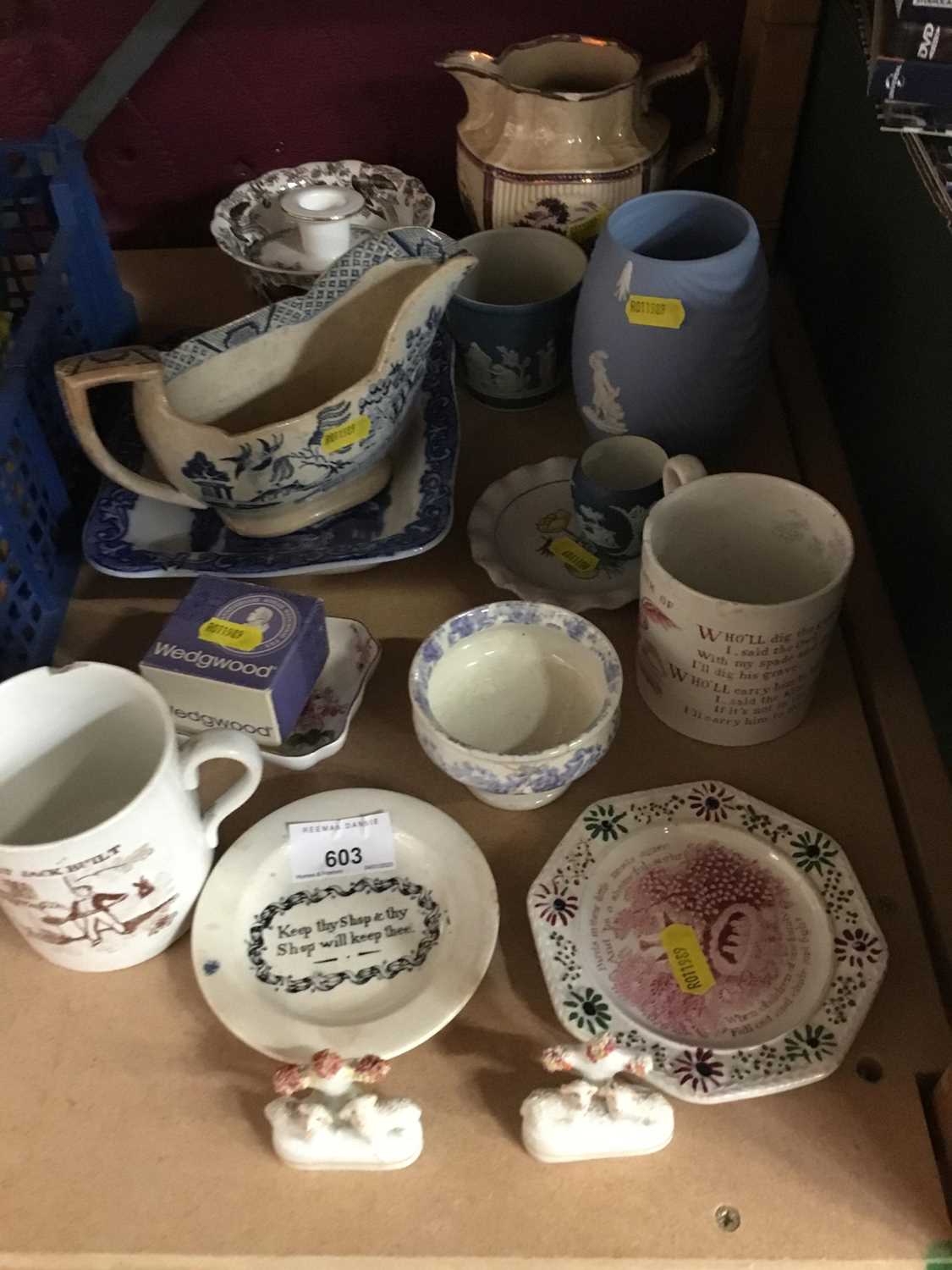 Lot 603 - Collection of china including early 19th