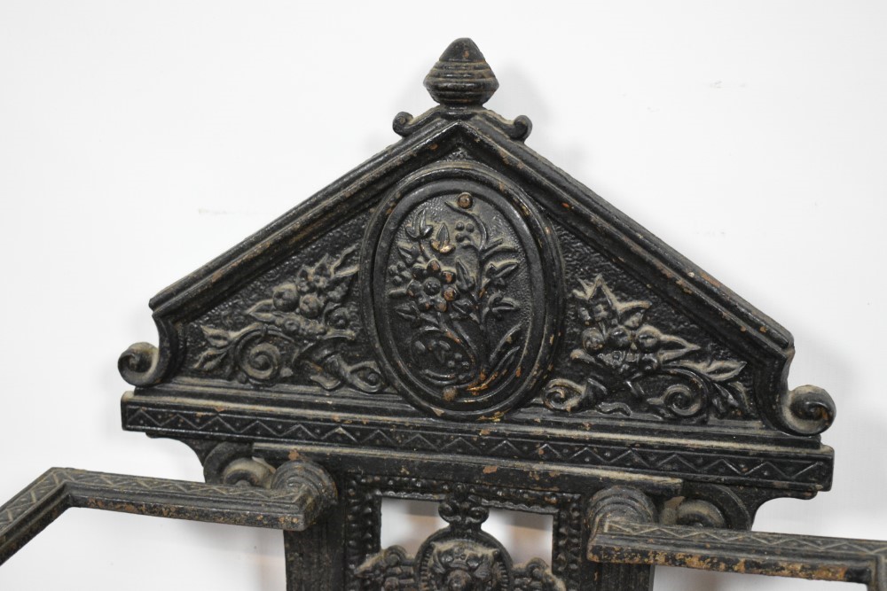 Lot 1316 - Victorian cast iron stick stand