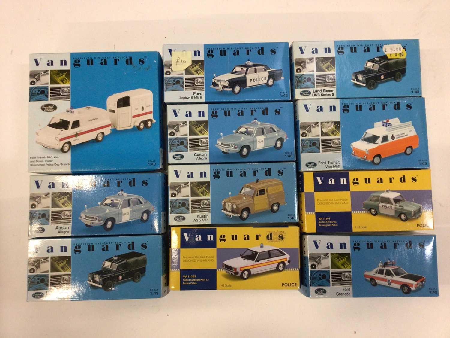 Lot 1984 - Four boxes of boxed vanguards cars