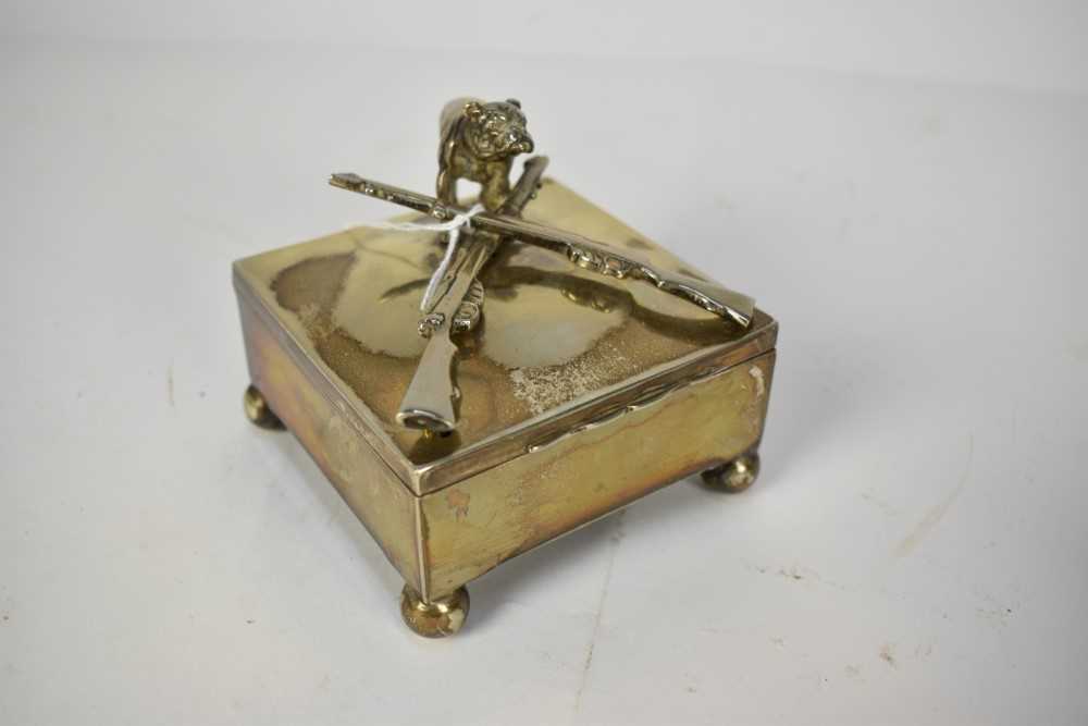 Lot 1015 - Unusual Edwardian silver-plated rifle