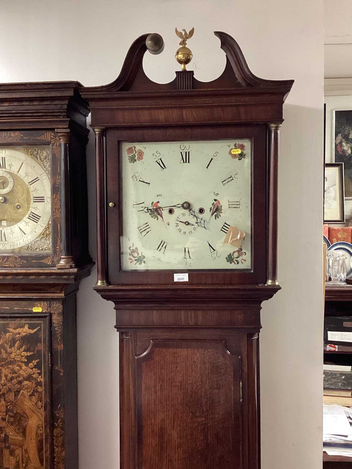 Lot 2537 - Victorian 8-day longcase clock in oak case