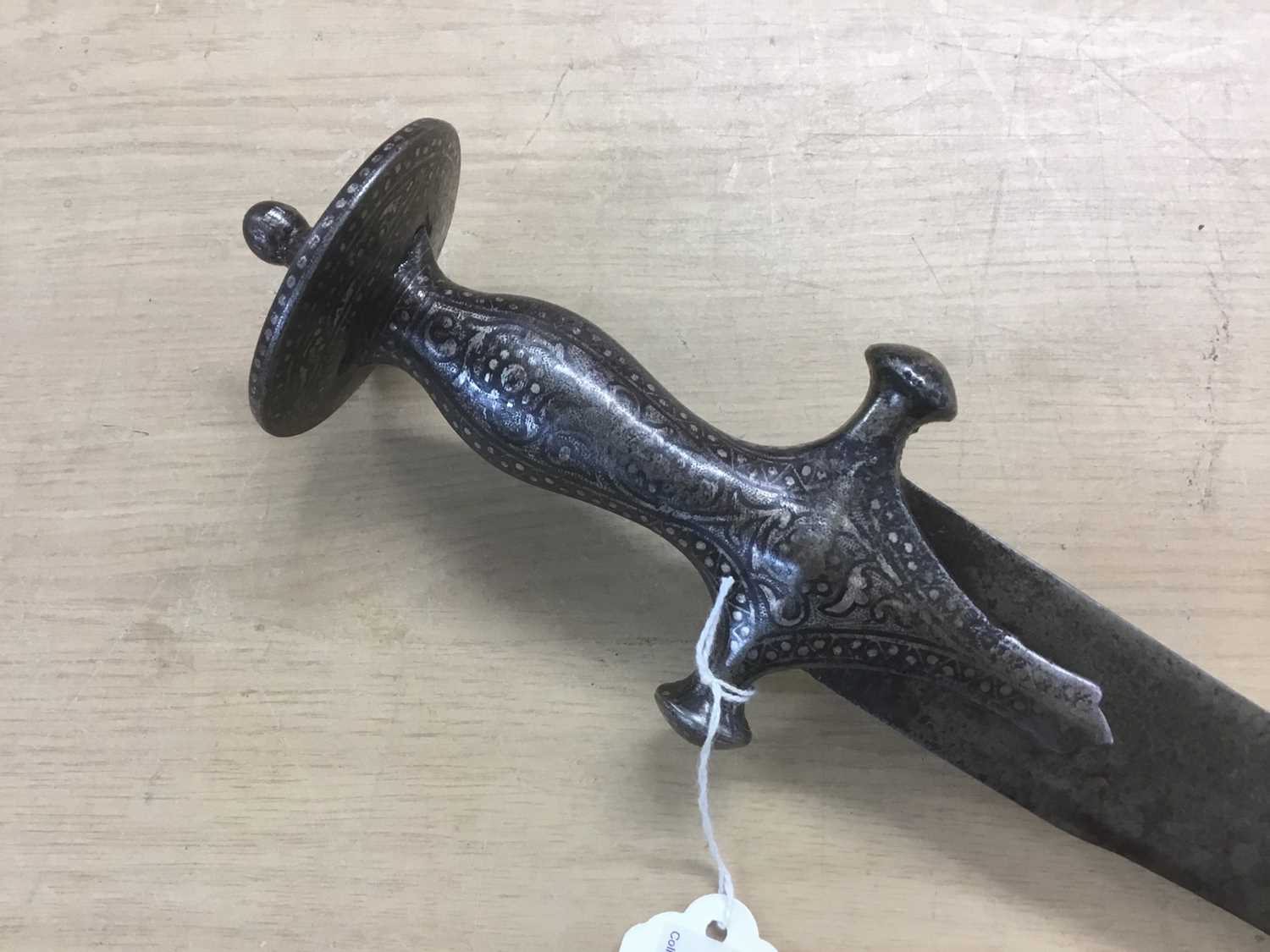 Lot 948 - 19th century Indian tulwar sword with silver