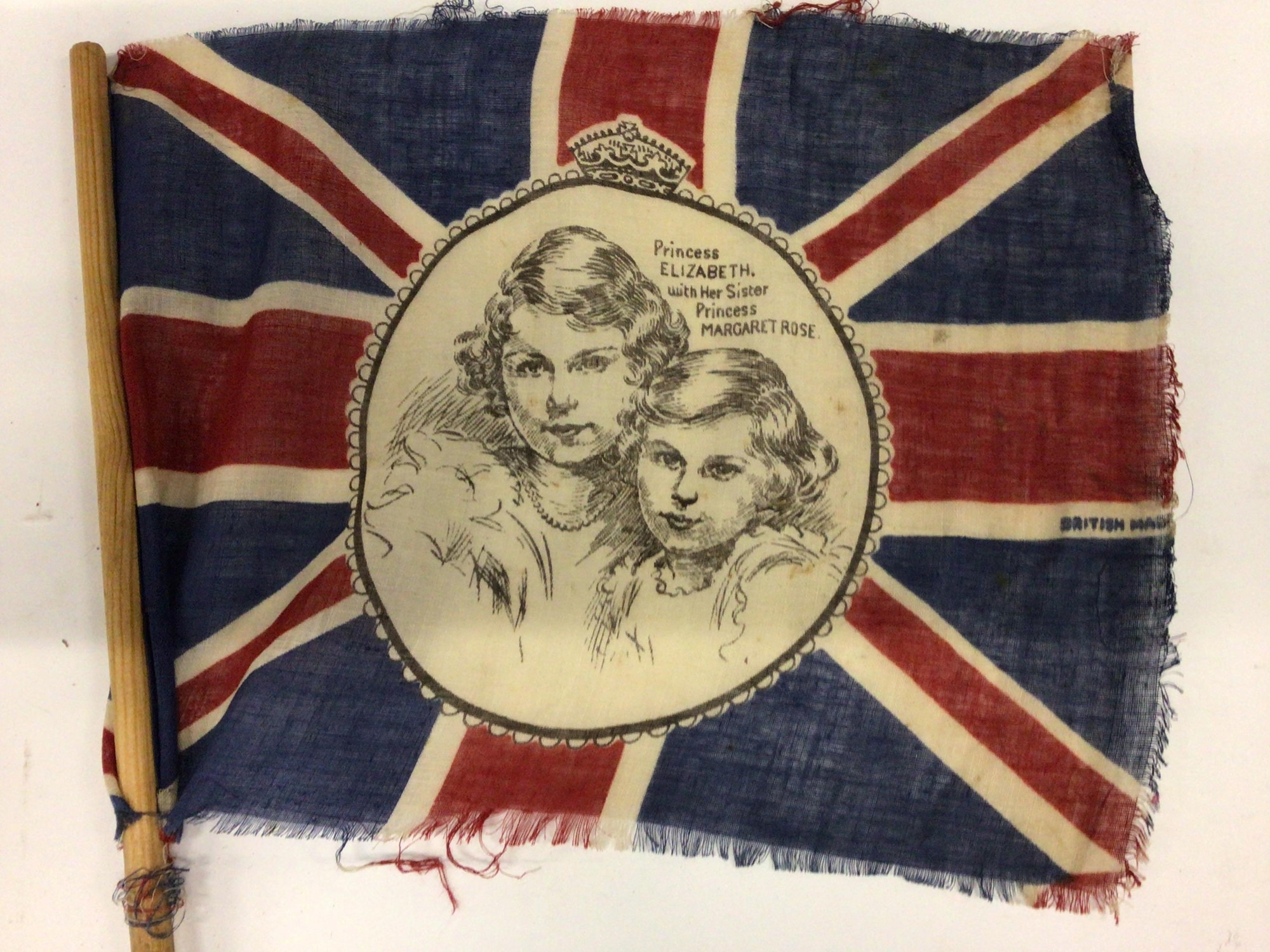 Lot 2701 - Two patriotic Union Jack flags, one printed