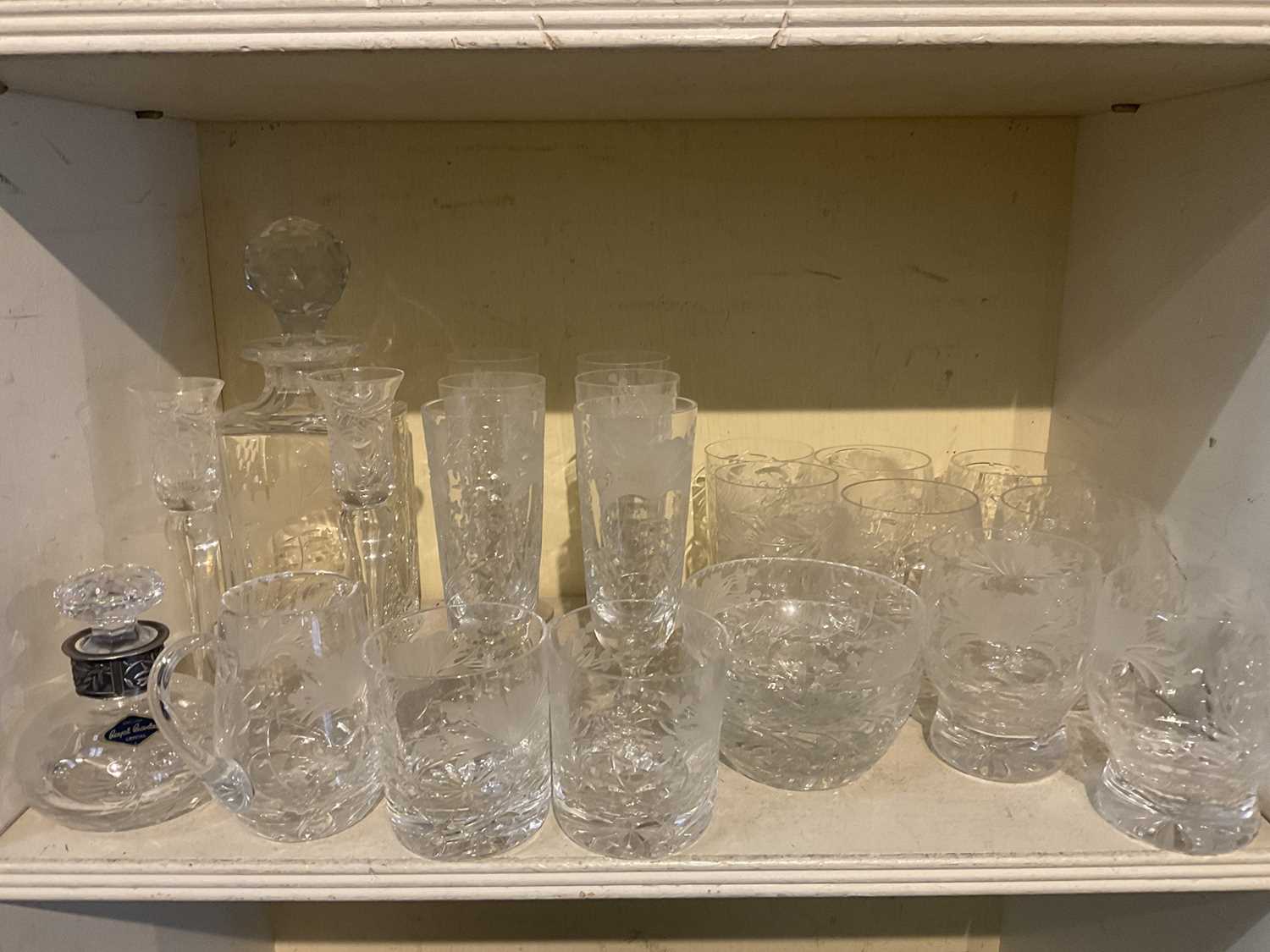 Lot 586 - Royal Brierly English Crystal glassware,
