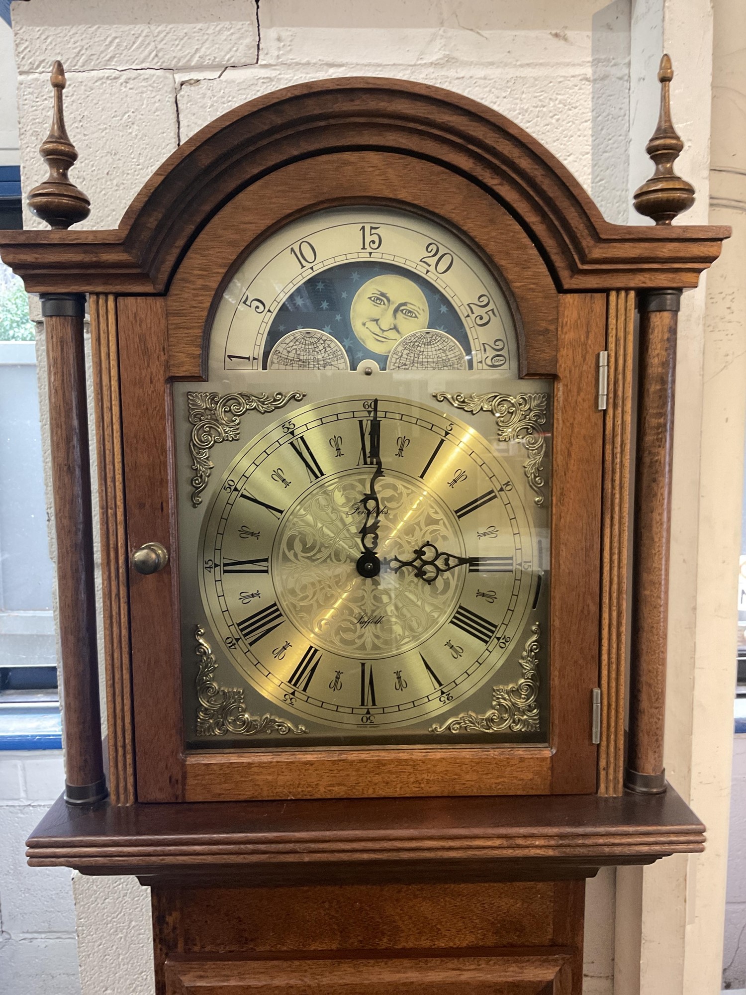 Lot 1171 - Longcase clock with German 8 day chiming