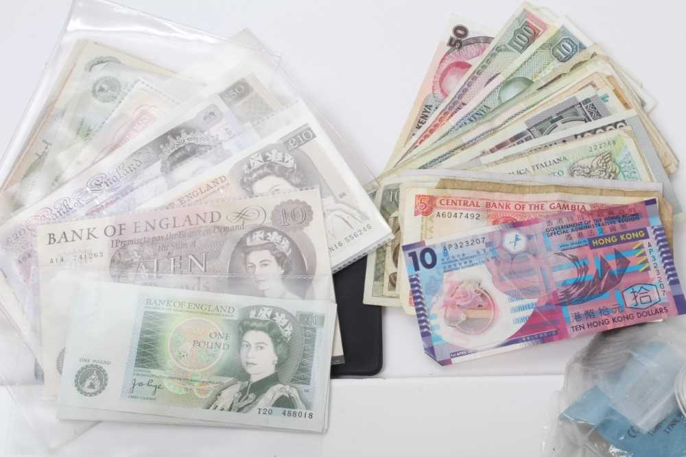 Lot 250 - World - Mixed coins & banknotes