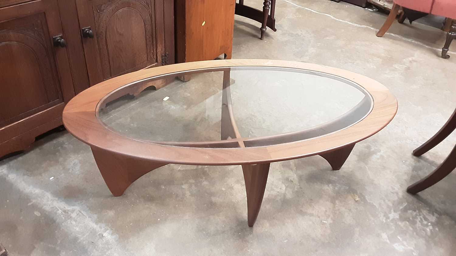 Lot 1085 - G-Plan teak Astro table of oval form with