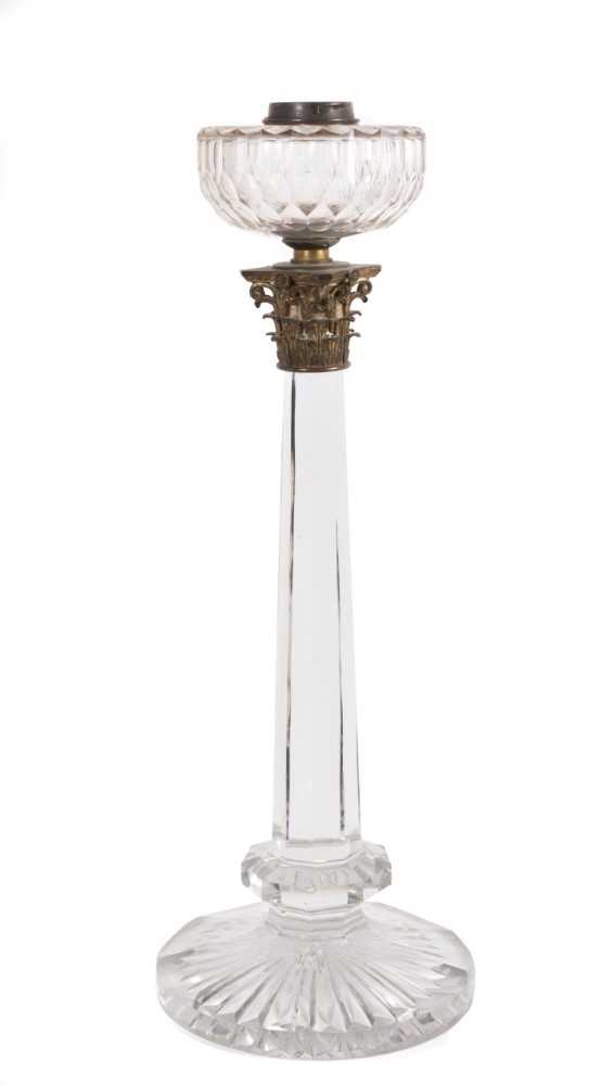 Lot 784 - Impressive antique glass lamp column