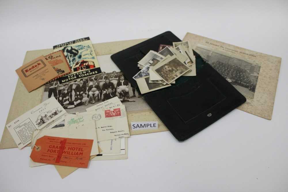 Lot 1403 - Two boxes of mixed ephemera including large