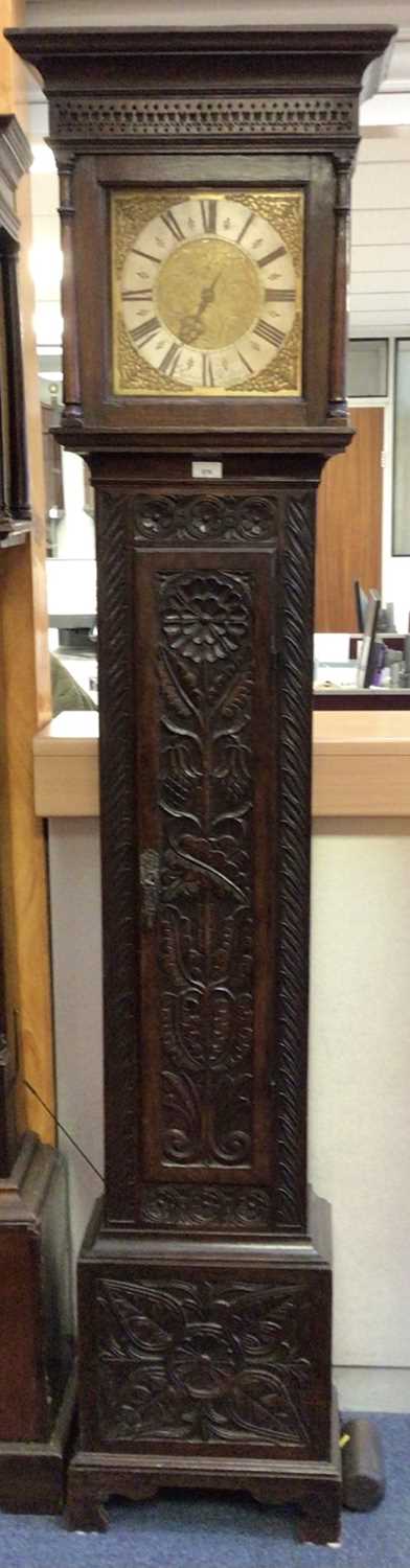Lot 676 - 18th century 30 hour longcase clock by