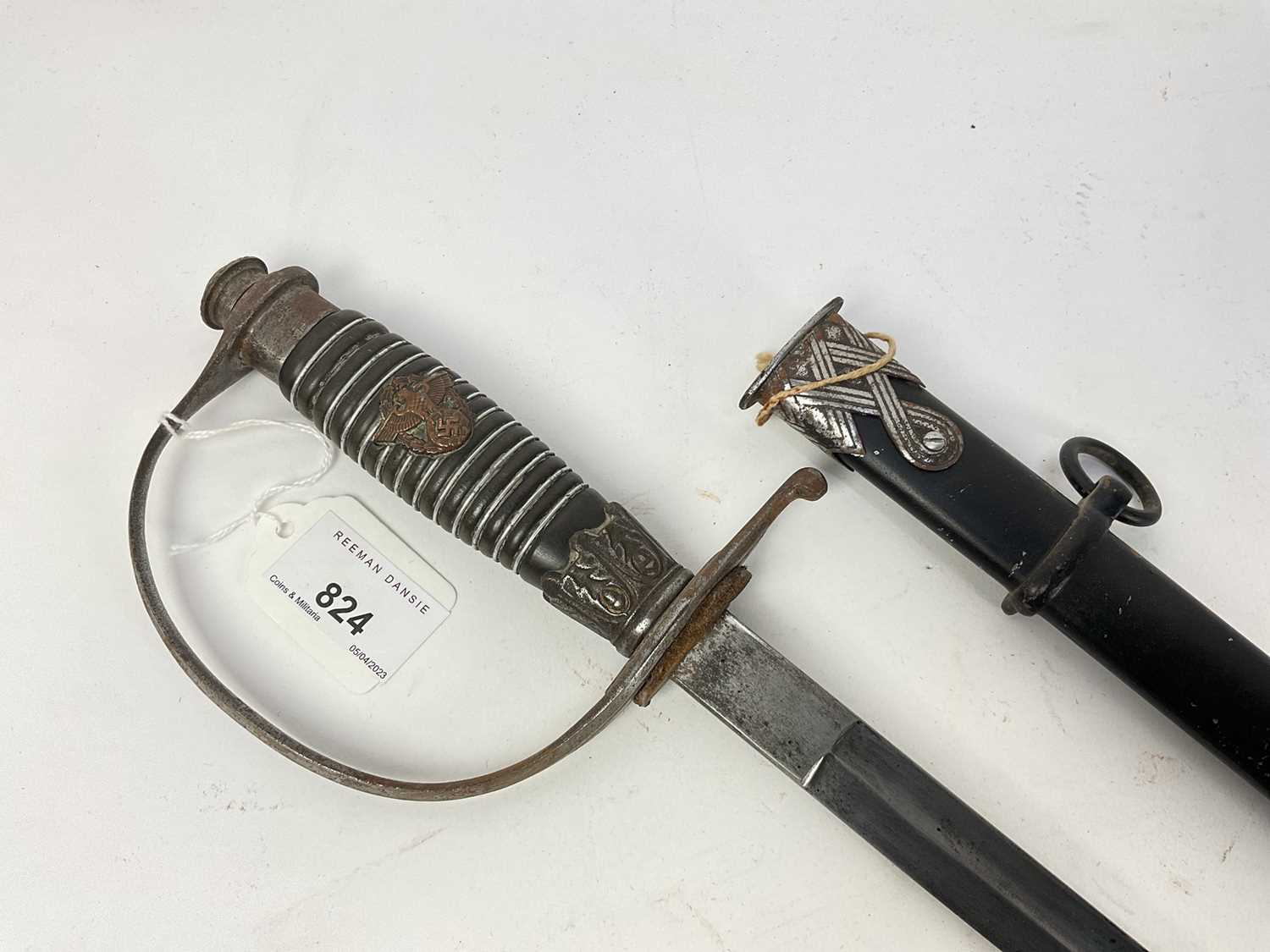 Lot 824 - Nazi Police sword with regulation stirrup