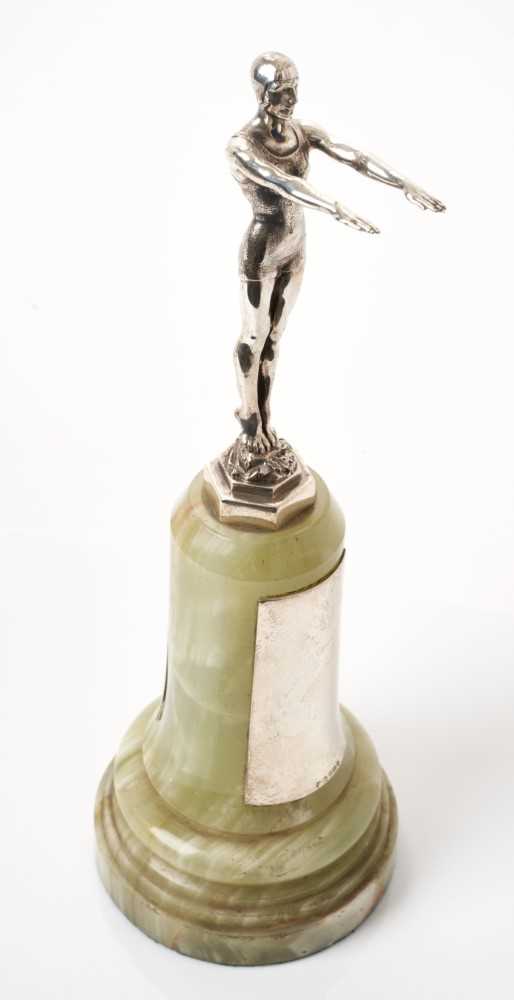 Lot 249 - Good quality 1930s silver and green