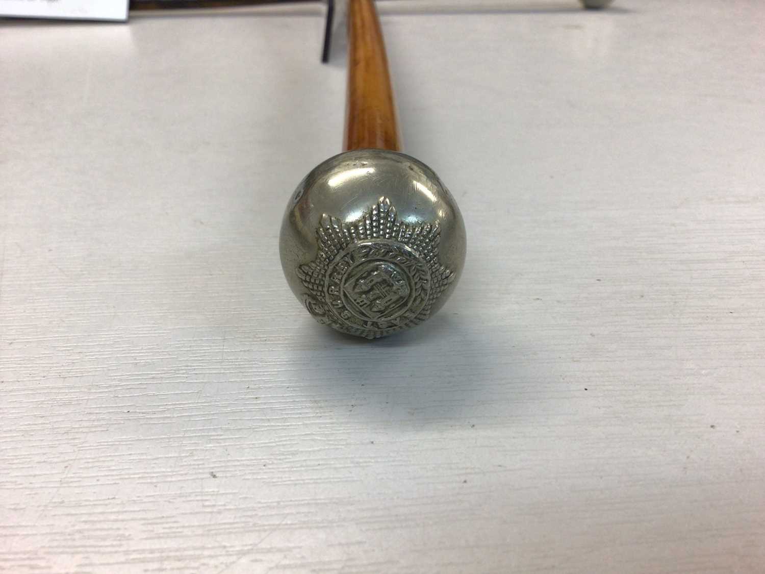 Lot 533 - Ease Surrey Regiment swagger stick, Royal