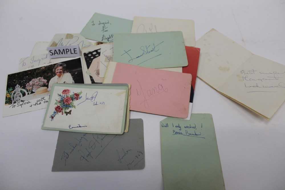 Lot 1478 - Autographs in small album including Tom