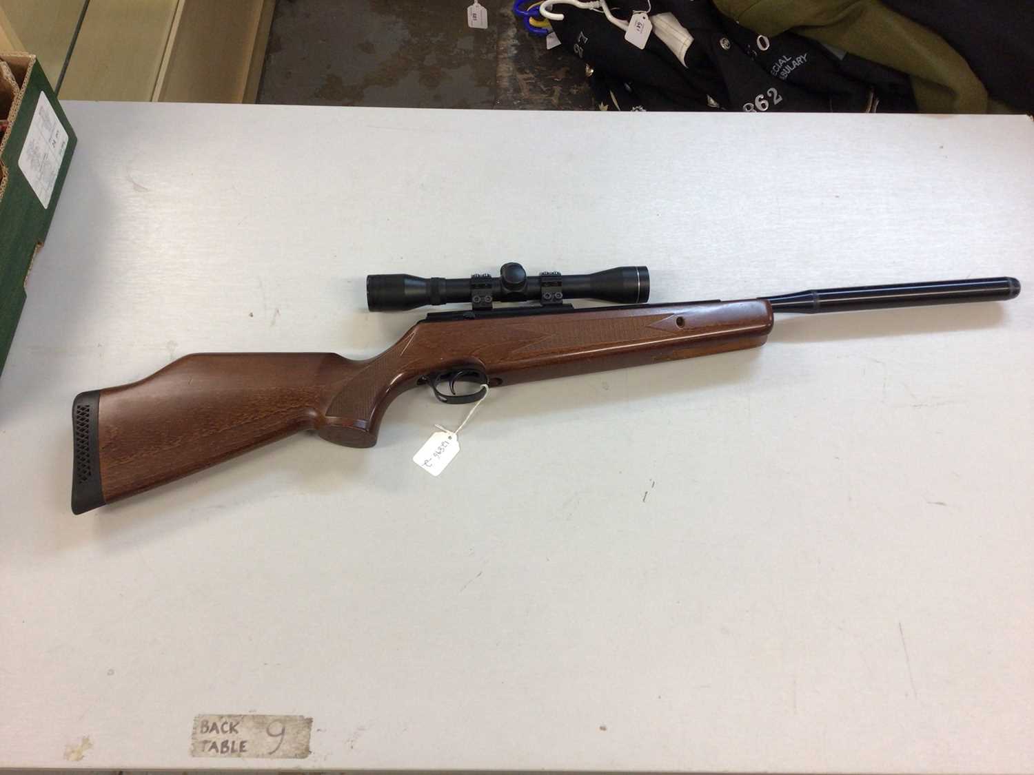 Lot 982 - BSA .22 air rifle with telescopic sight and