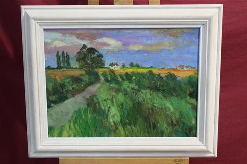 Lot 1081 - Ronald Ronaldson (1919-2015) oil on board
