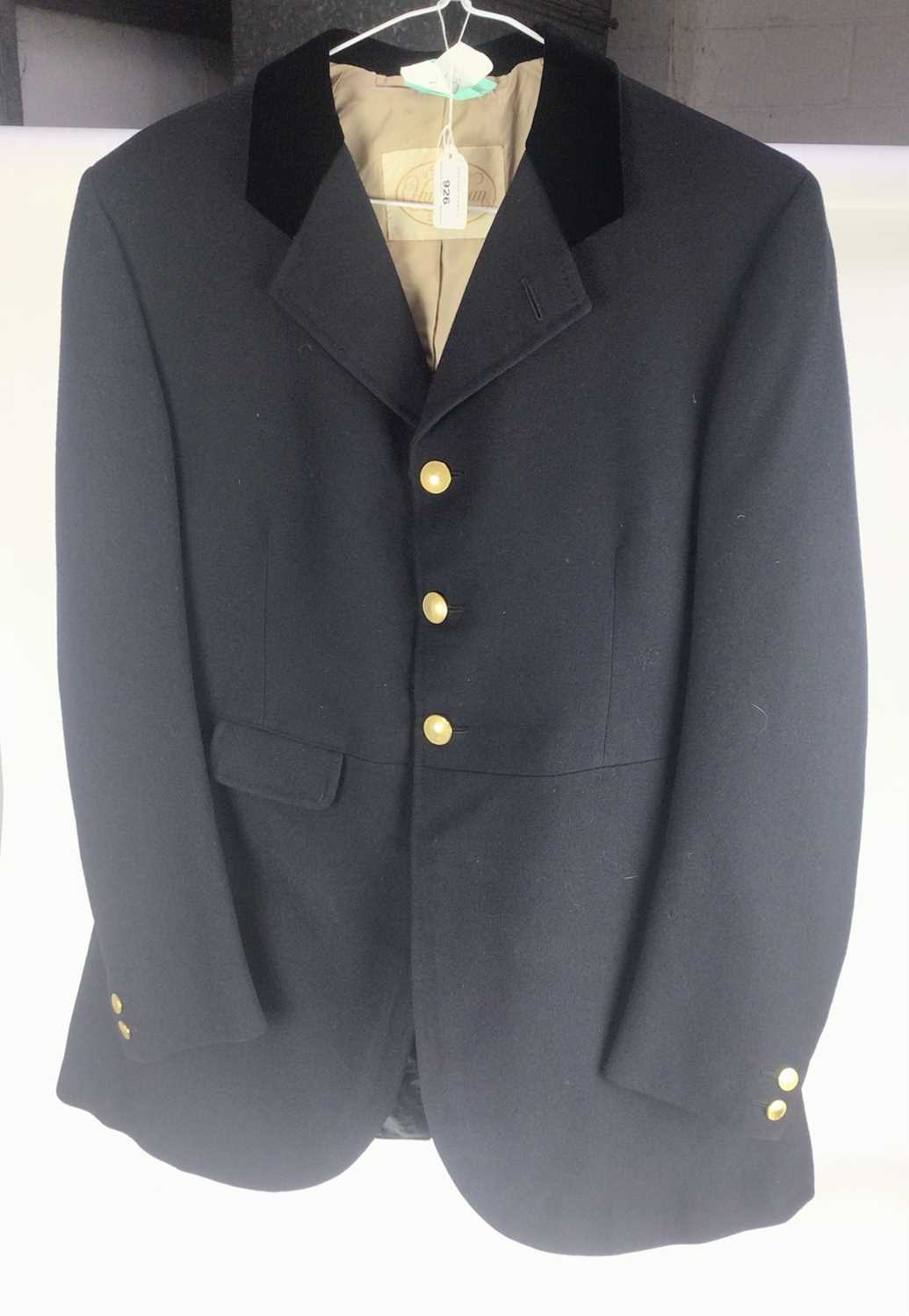 Lot 926 - 1950s black hunt coat by Huntsman of Savile