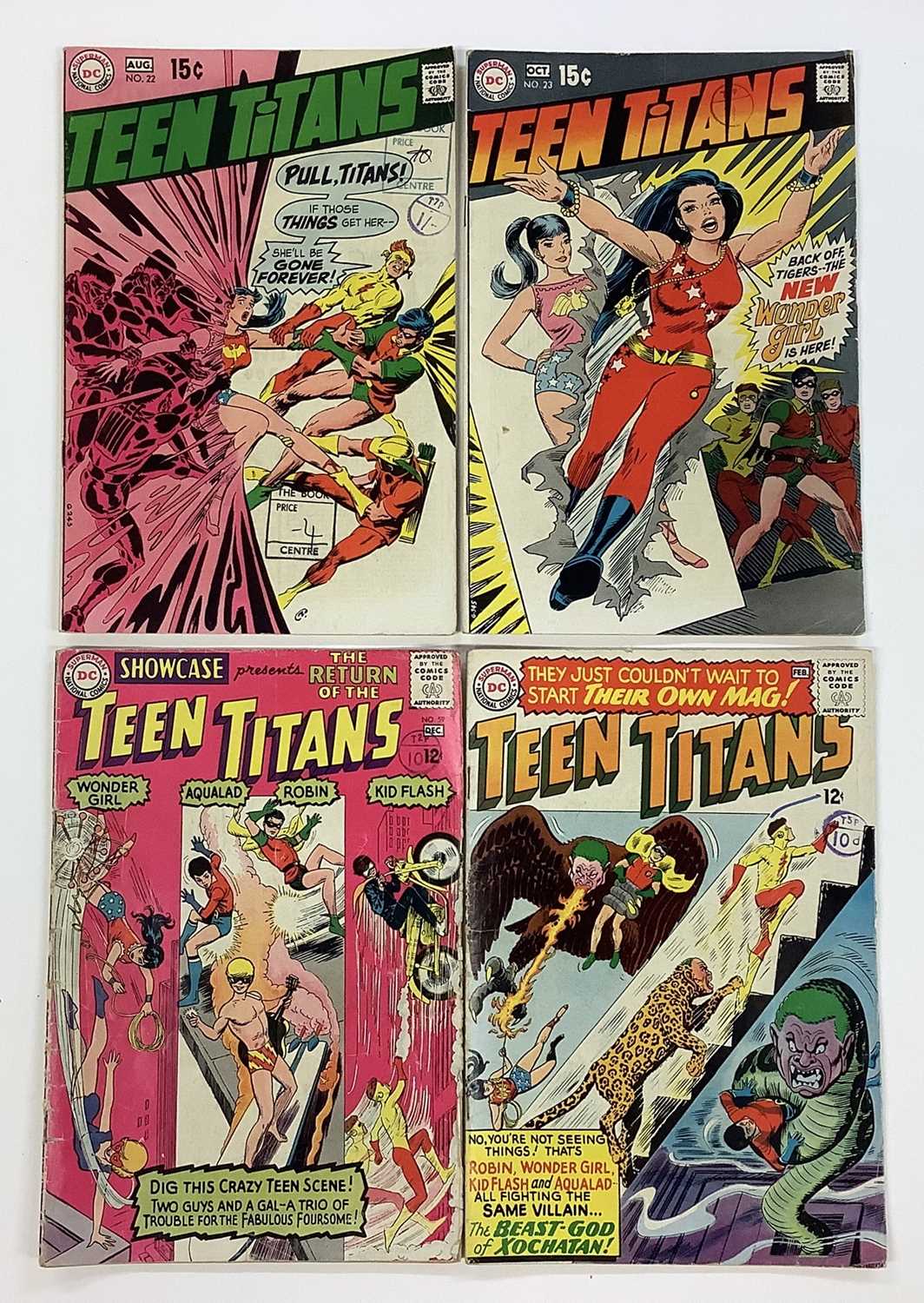 Lot 215 - Four 1960's DC Comics, Teen Titans #1 #22