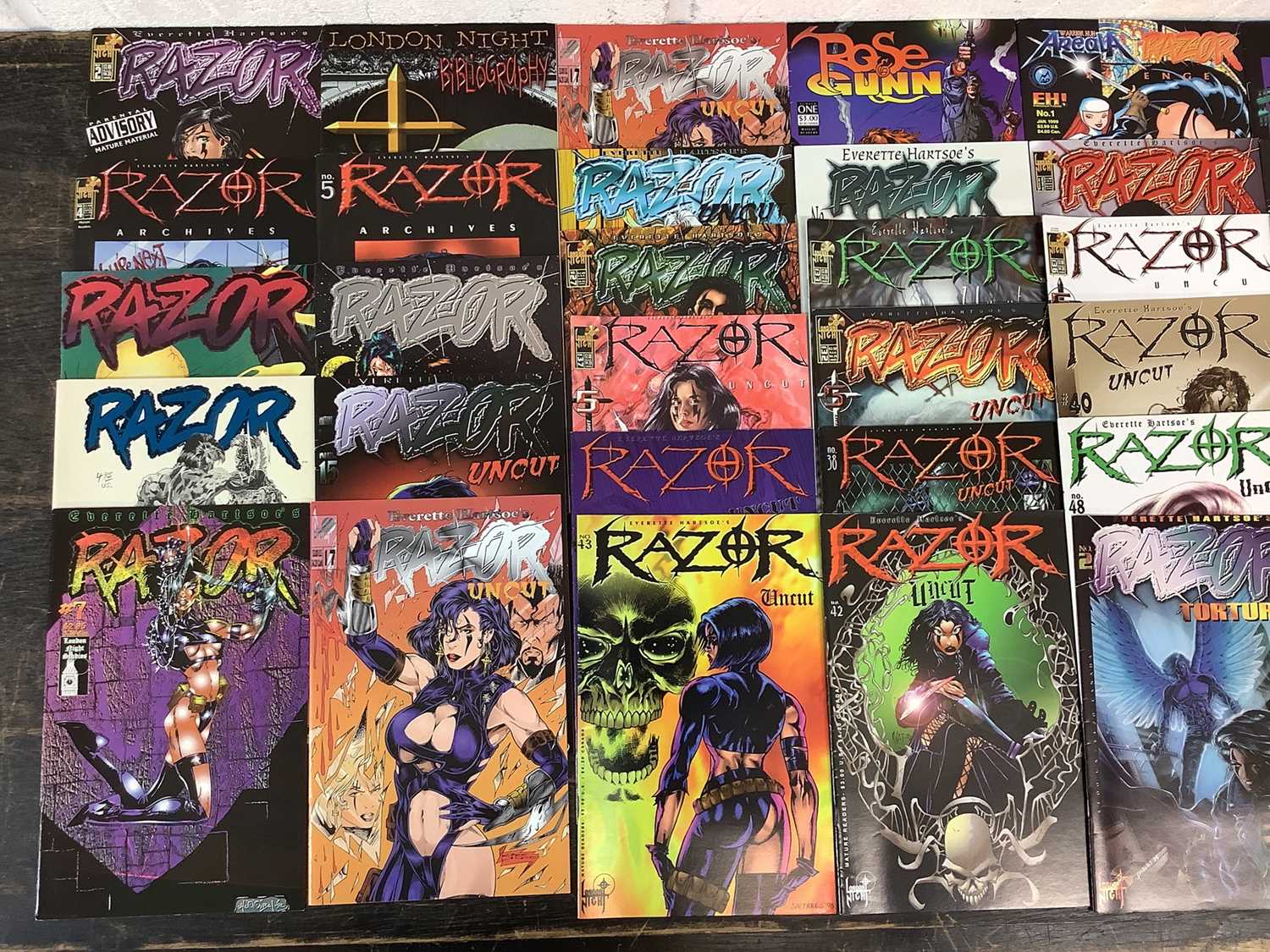 Lot 239 - Quantity of London Night "Razor" comics