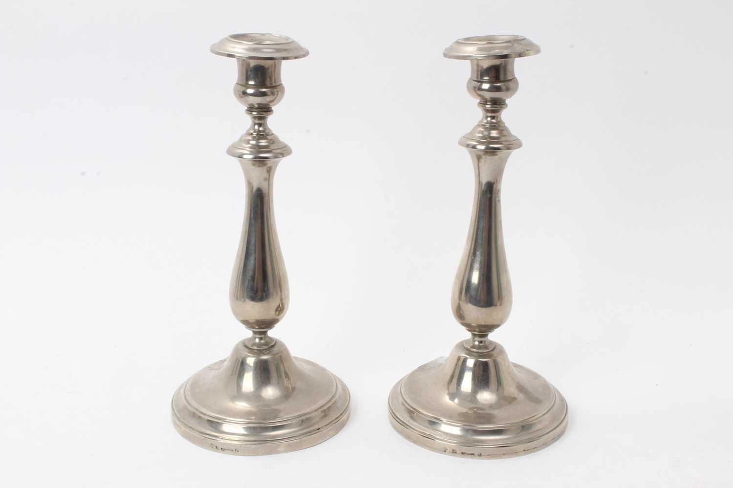 Lot 463 - Pair of silver plated Christofle