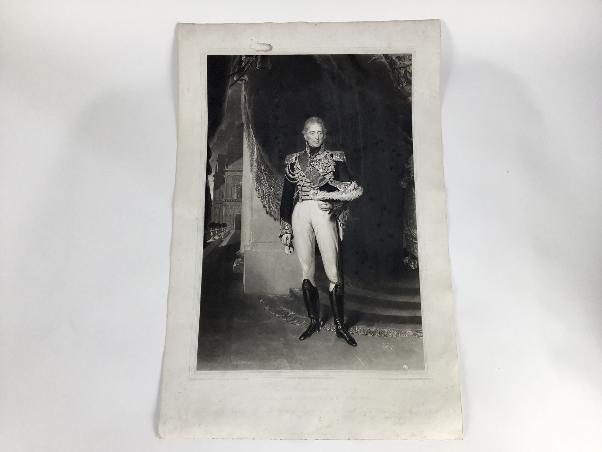 Lot 271 - 19th century mezzotint, portrait of Charles