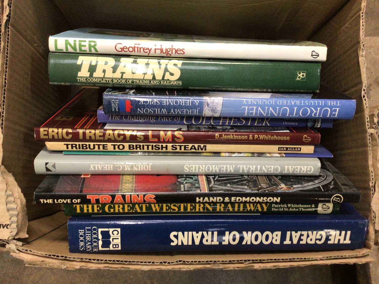Lot 193 - Three boxes of railway books