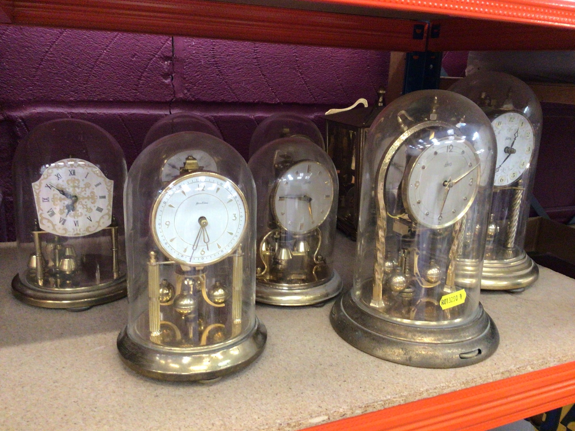 Lot 762 - Collection of twelve anniversary clocks with