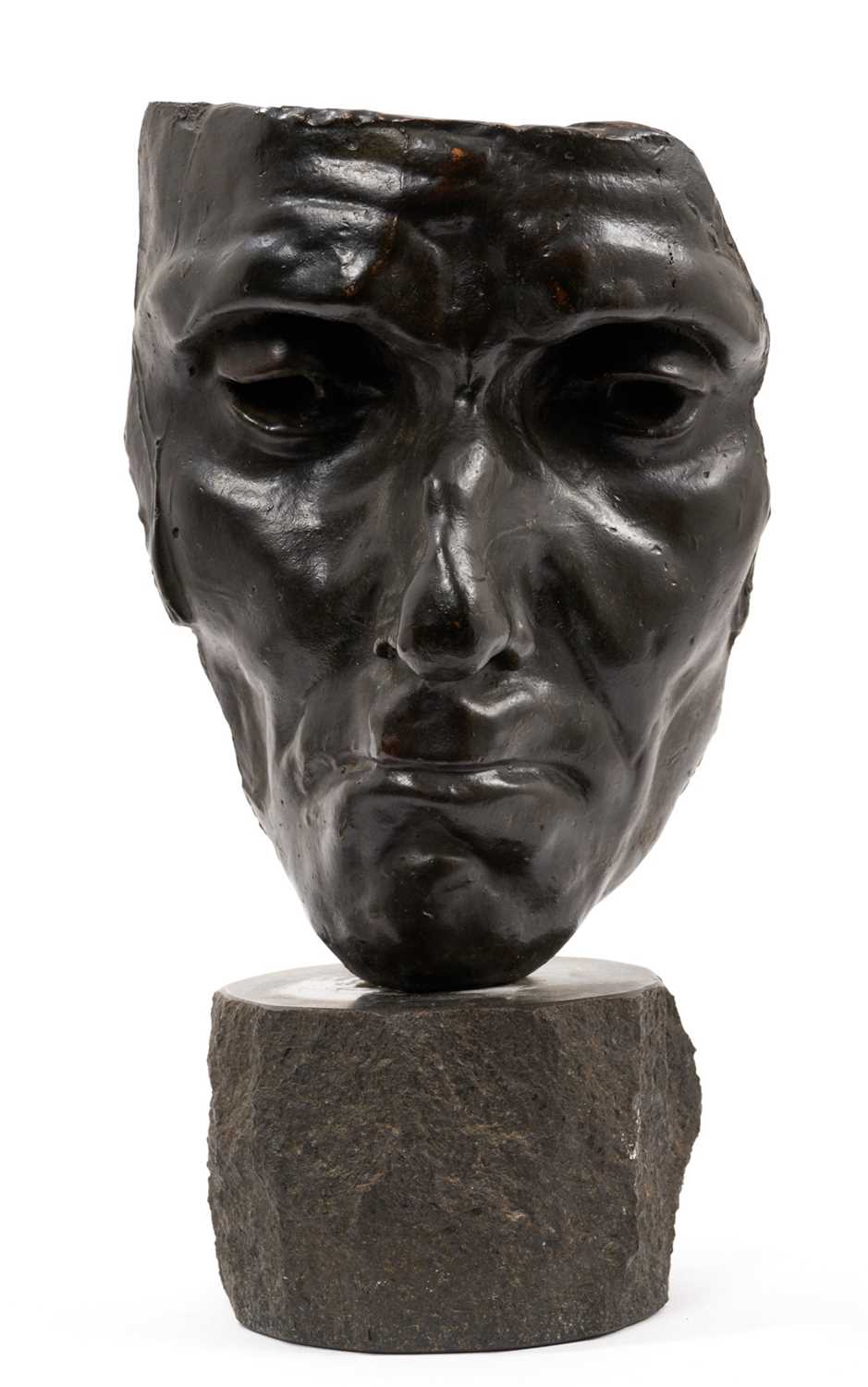 Lot 942 - After Rodin: Bronze mask of Jean D’Aire