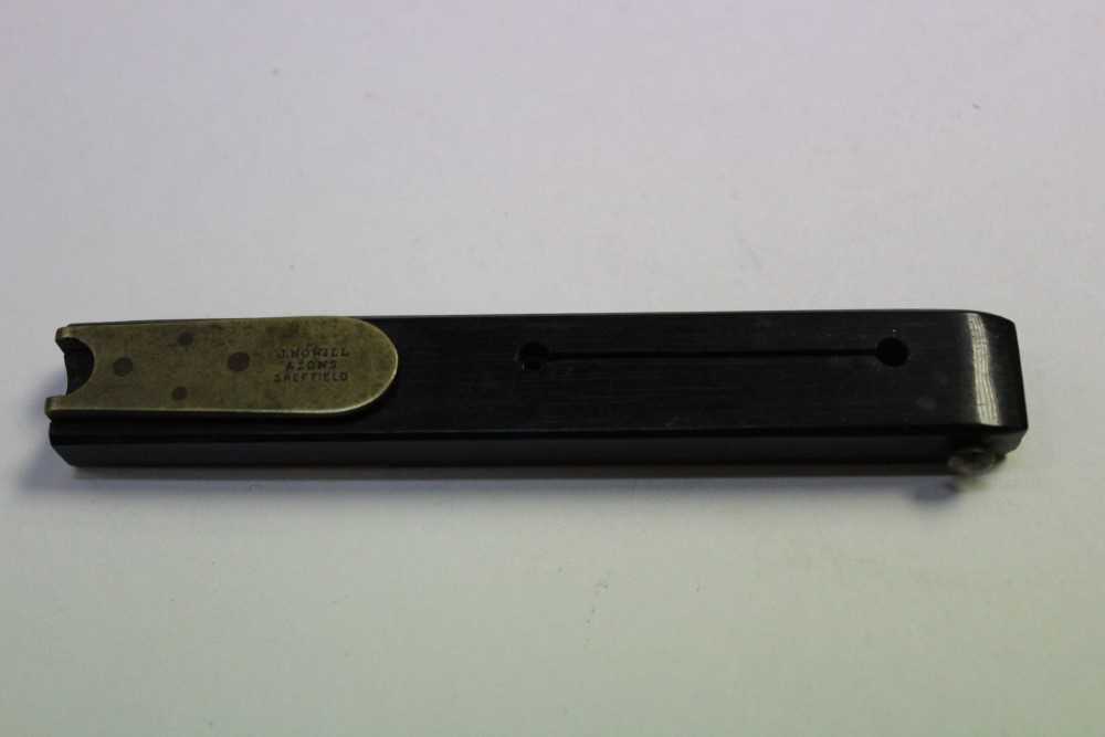 Lot 2439 - 19th century rosewood and brass quill