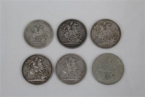 Lot 2202 - G.B. mixed Silverer Crowns - to include