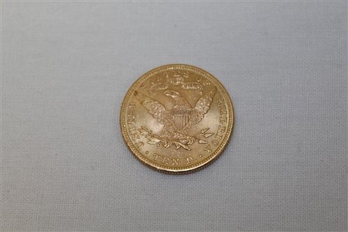 Lot 2265 - U.S.A. Coronet Head gold Ten Dollars - 1901