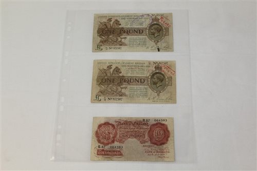 Lot 2285 - Banknotes - forgeries of G.B. notes