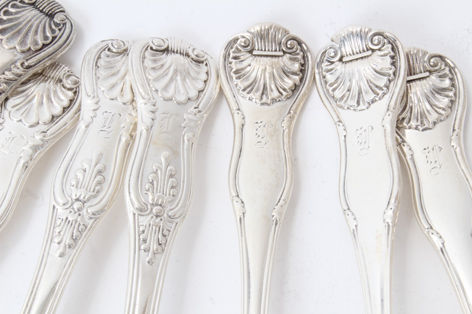 Lot 192 - Selection of silver Kings pattern flatware