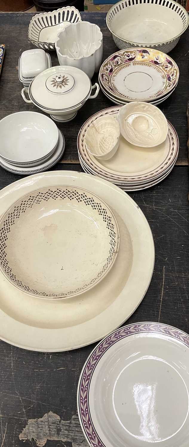 Lot 157 - Group of 19th century creamware and other